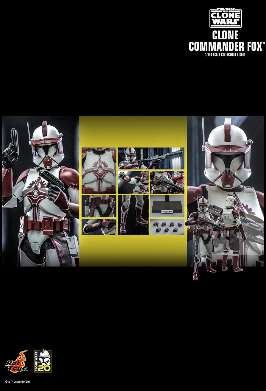 Hot Toys TMS103 - Star Wars : The Clone Wars - Clone Commander Fox ...