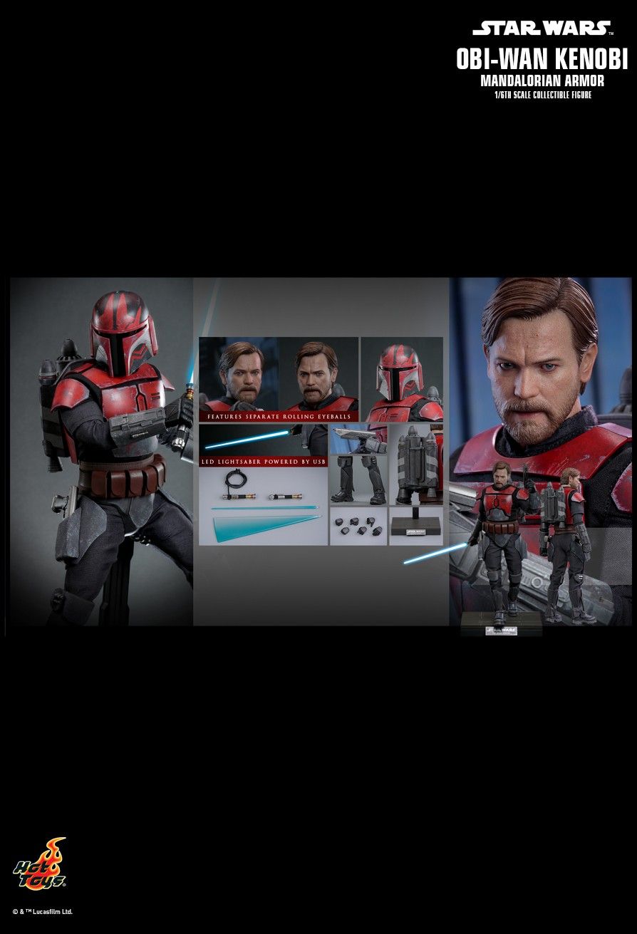 Hot Toys TMS126 - Star Wars : The Clone Wars - Obi Wan Kenobi Mandalor ...