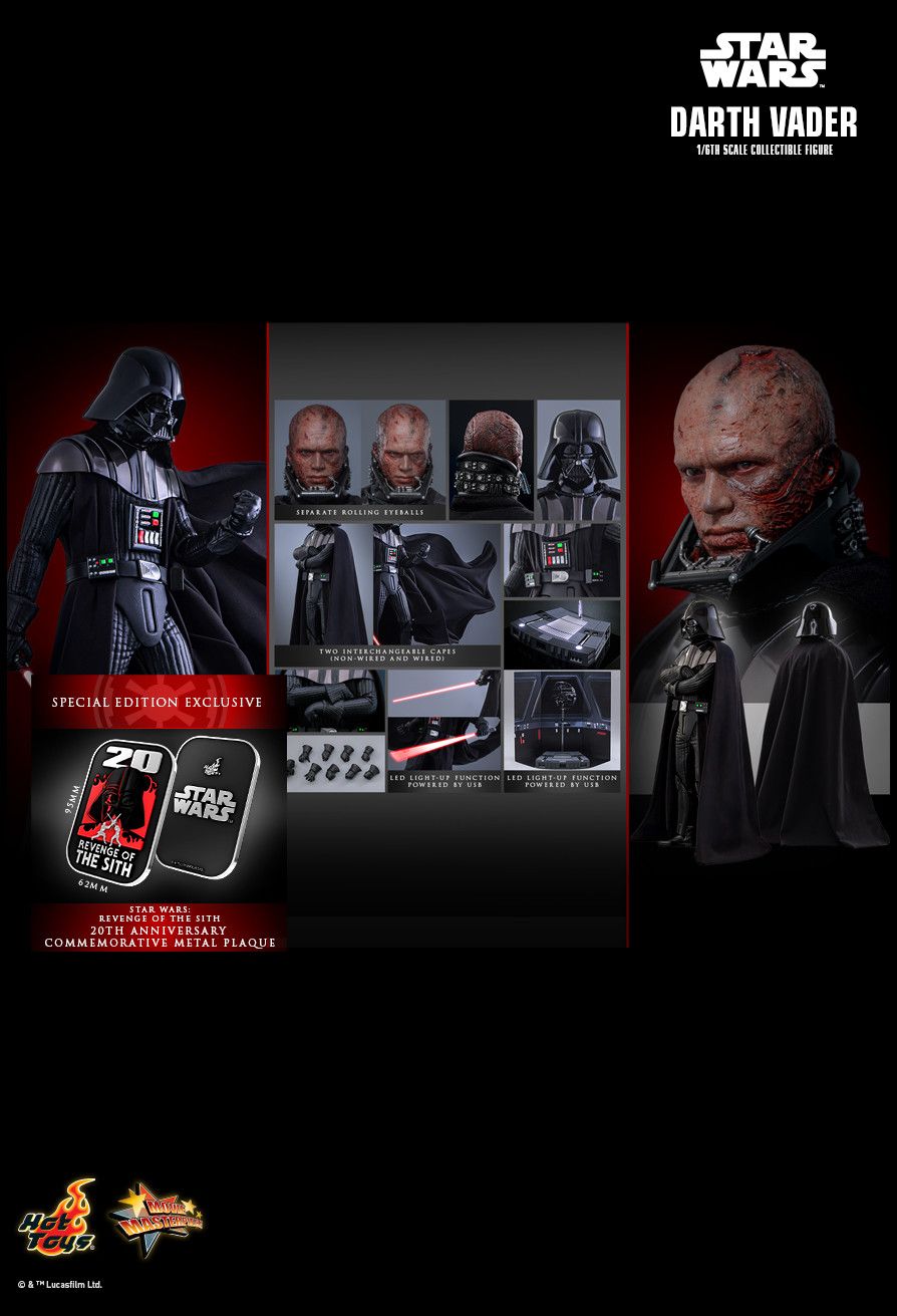 Hot Toys MMS810B - Star Wars : Revenge Of The Sith - Darth Vader 【Pre ...