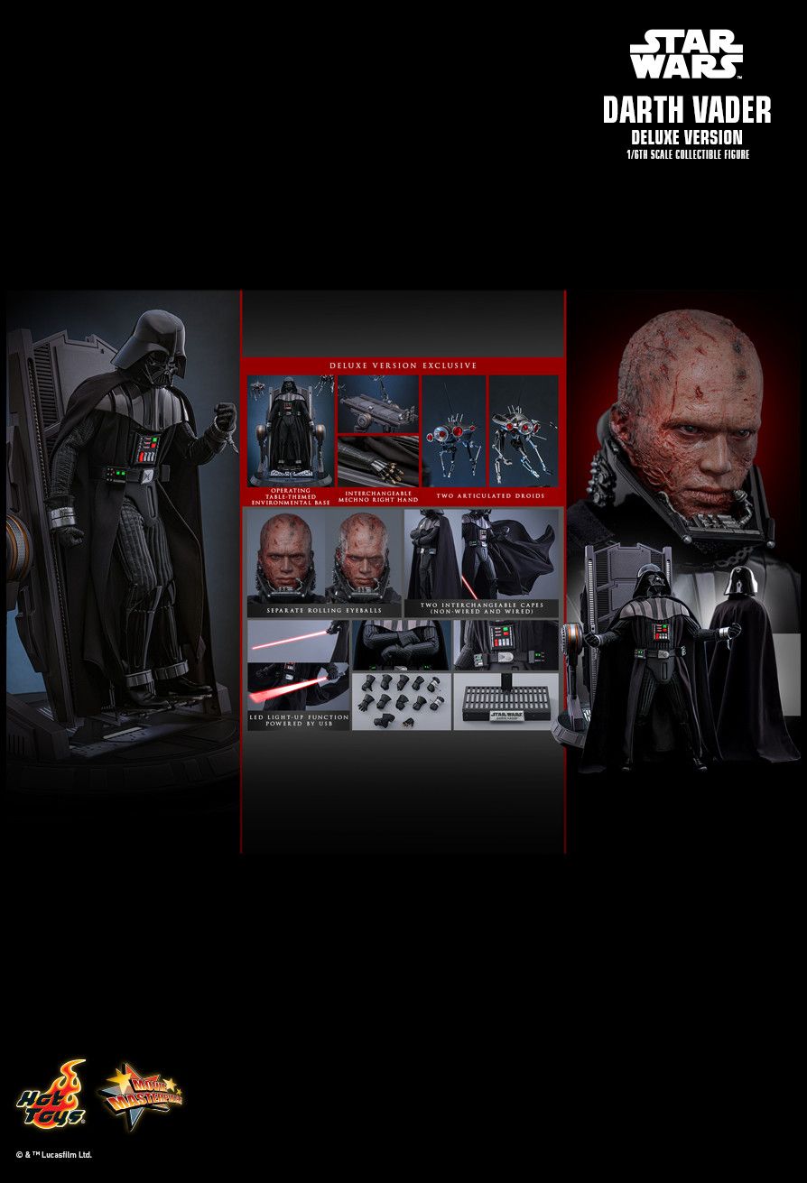 Hot Toys MMS811 - Star Wars : Revenge Of The Sith - Darth Vader Deluxe ...