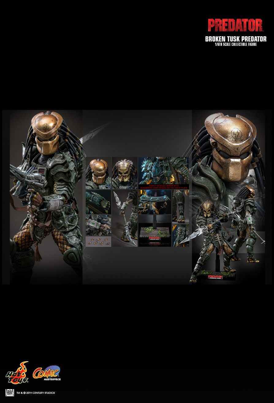 Hot Toys CMS029 - Predator - Broken Tusk Predator【Pre-Order】 – Captain ...