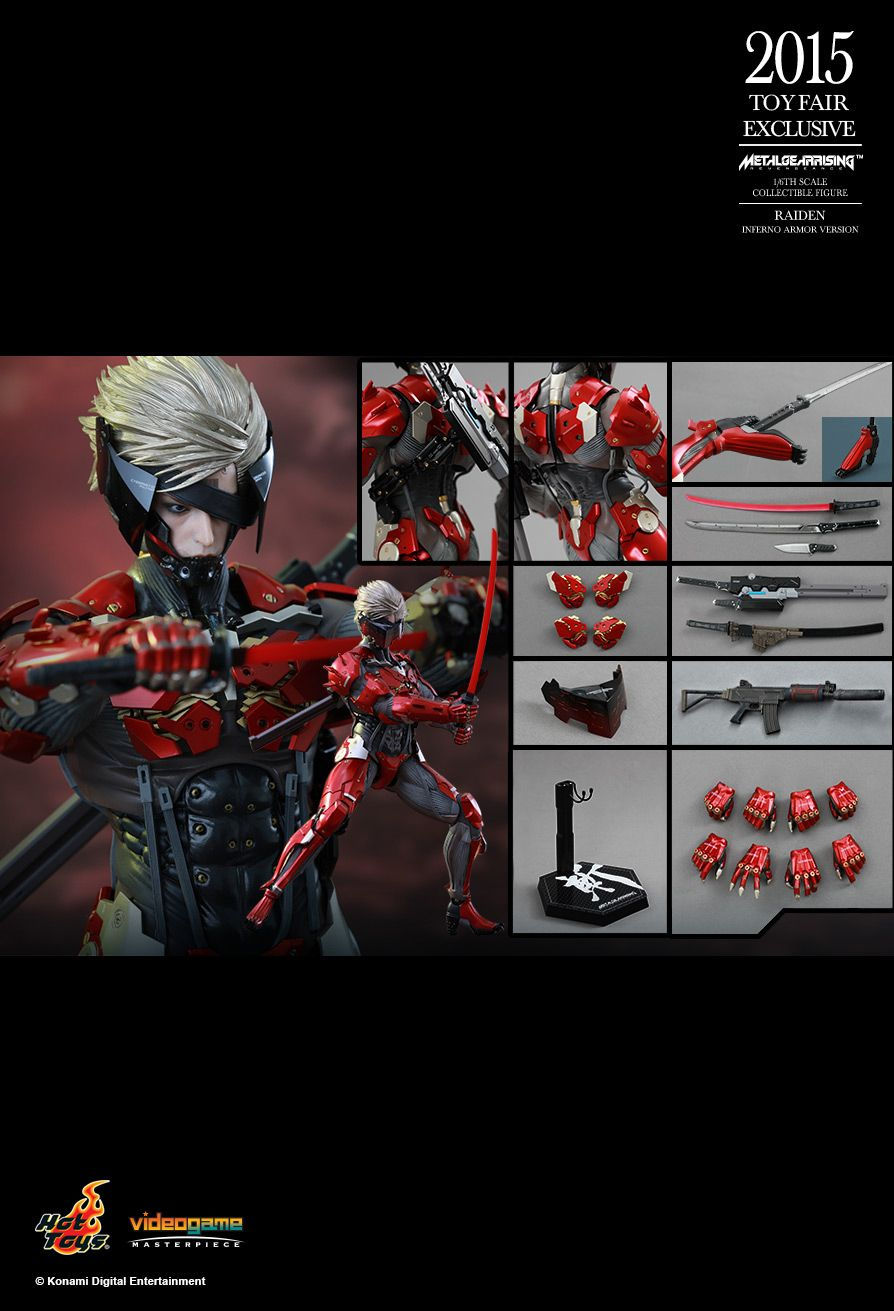 Hot Toys VGM19 - Metal Gear Rising : Revengeance - Raiden Inferno Armo ...