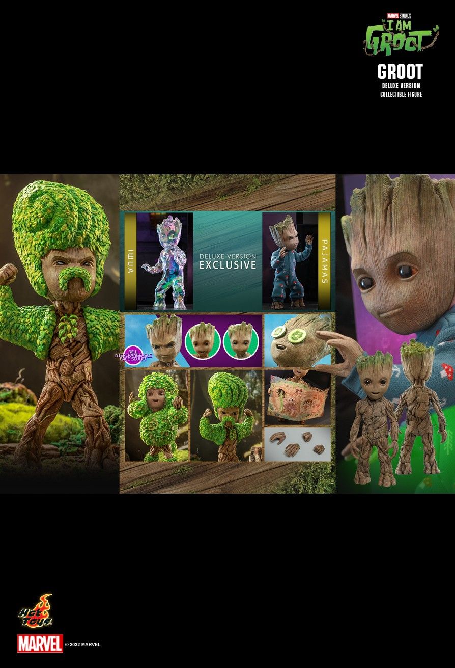 Hot Toys TMS089 - Marvel Comics - I Am Groot - Groot Deluxe Version ...